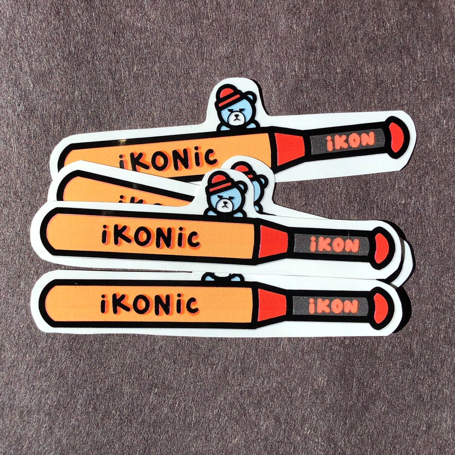 IKON KONBAT Lightstick Weatherproof Glossy Sticker | Etsy
