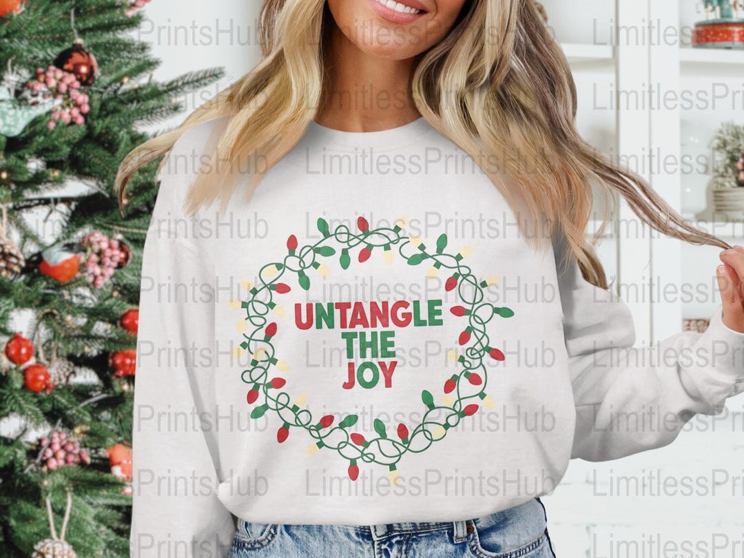 Untangle the Joy PNG, Christmas Lights Png, Holiday Lights Clipart ...
