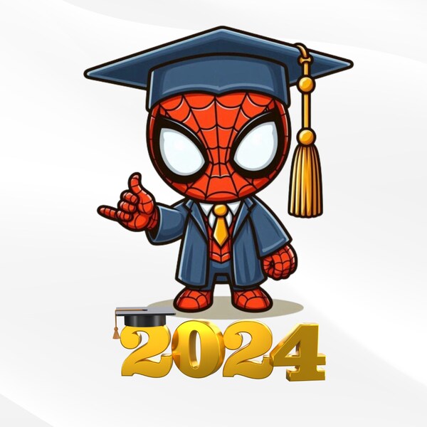 Spiderman Graduation Lei Class of 2024 - Etsy