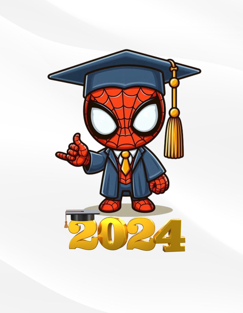 Spiderman Class 2024, Graduation - Etsy