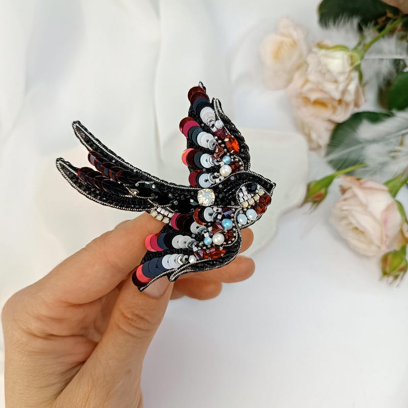Swallow Brooch - Etsy