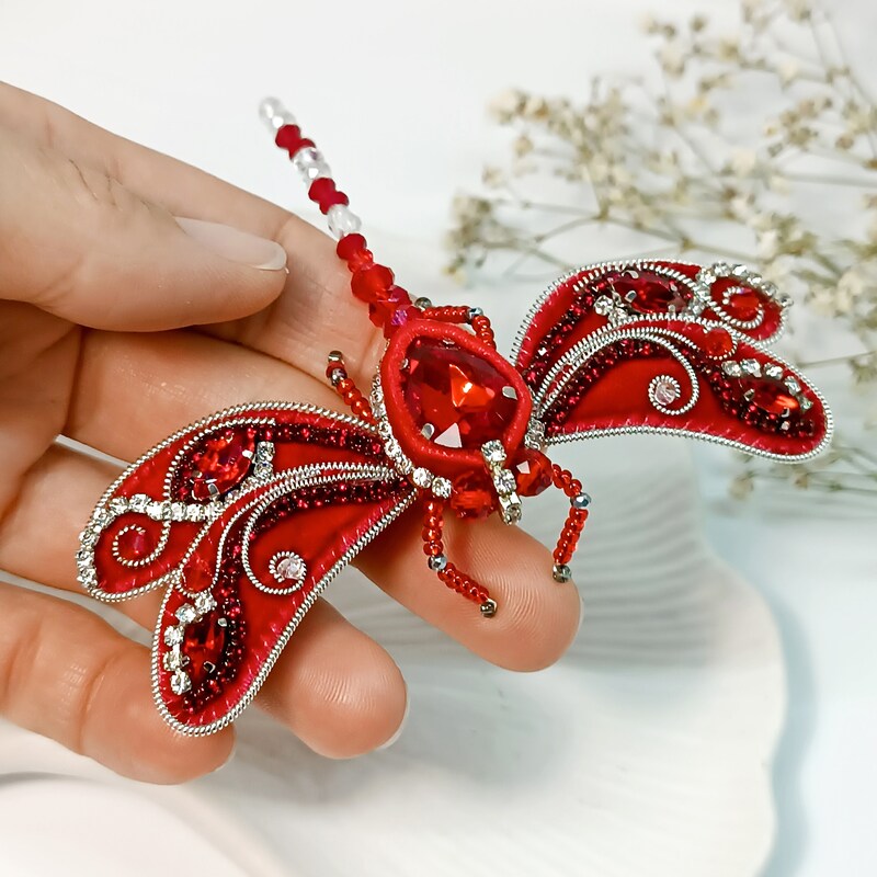 Dragonfly Brooch - Etsy