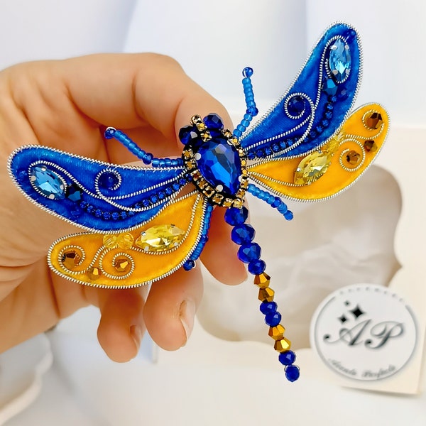 Dragonfly Brooch - Etsy