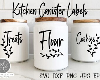 Kitchen Canister Labels - Etsy