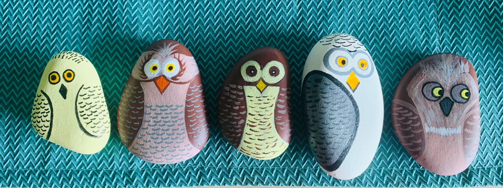 Pebble Art OWLS - Etsy