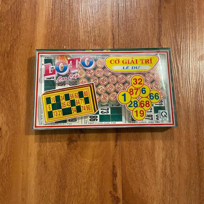 Vietnamese Bingo Game, Vietnamese Lotto Game, Board Games, Bingo ...