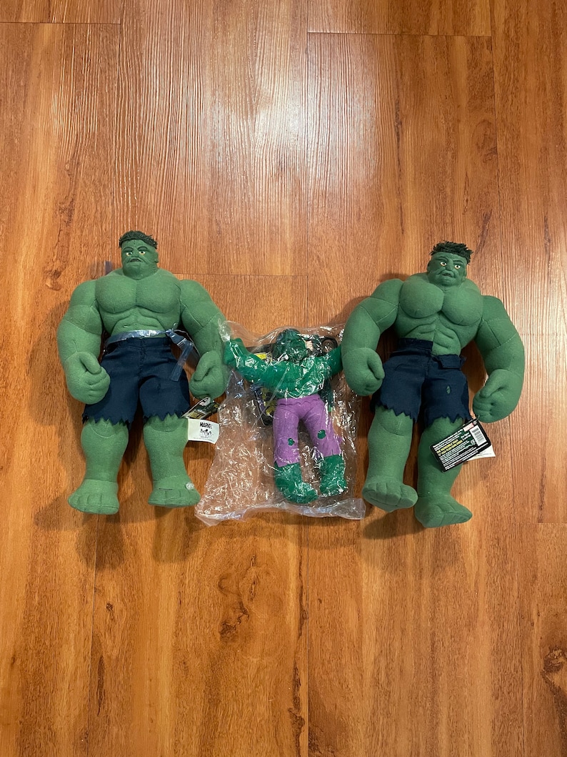 Vintage Incredible Hulk Stuffed Doll Set Incedible Hulk Doll - Etsy