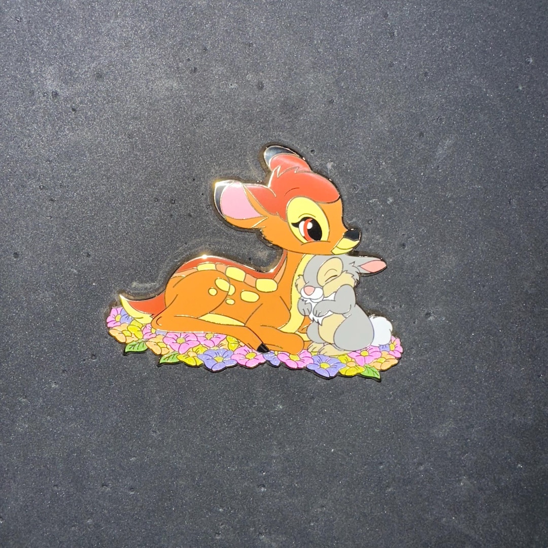 Bambi and Thumper With Spring Flowers - Etsy
