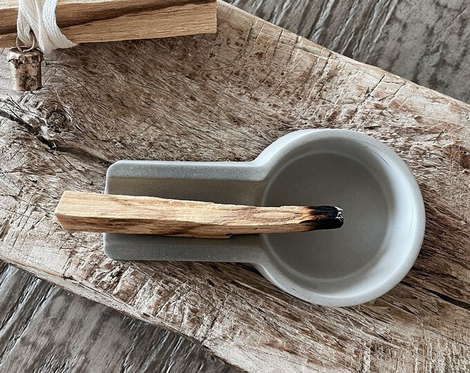 Palo Santo Holder, Cement Dish, Minimalist Home Decor, Concrete Sage ...