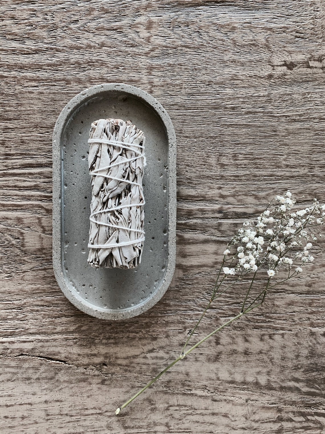 Concrete Smudge Dish for Palo Santo Sage Stick Incense - Etsy Canada