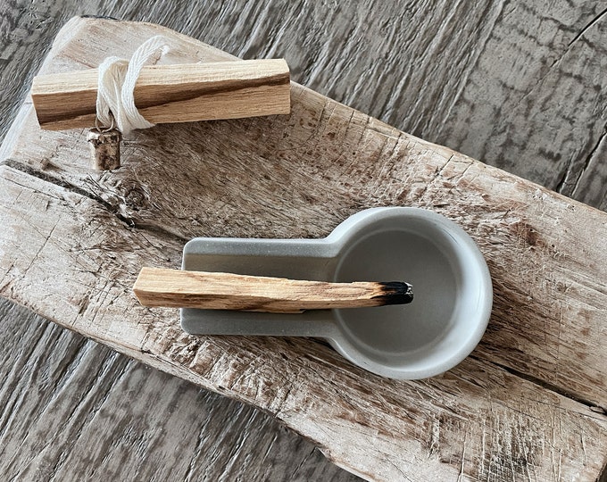 Palo Santo Holder, Cement Dish, Minimalist Home Decor, Concrete Sage ...