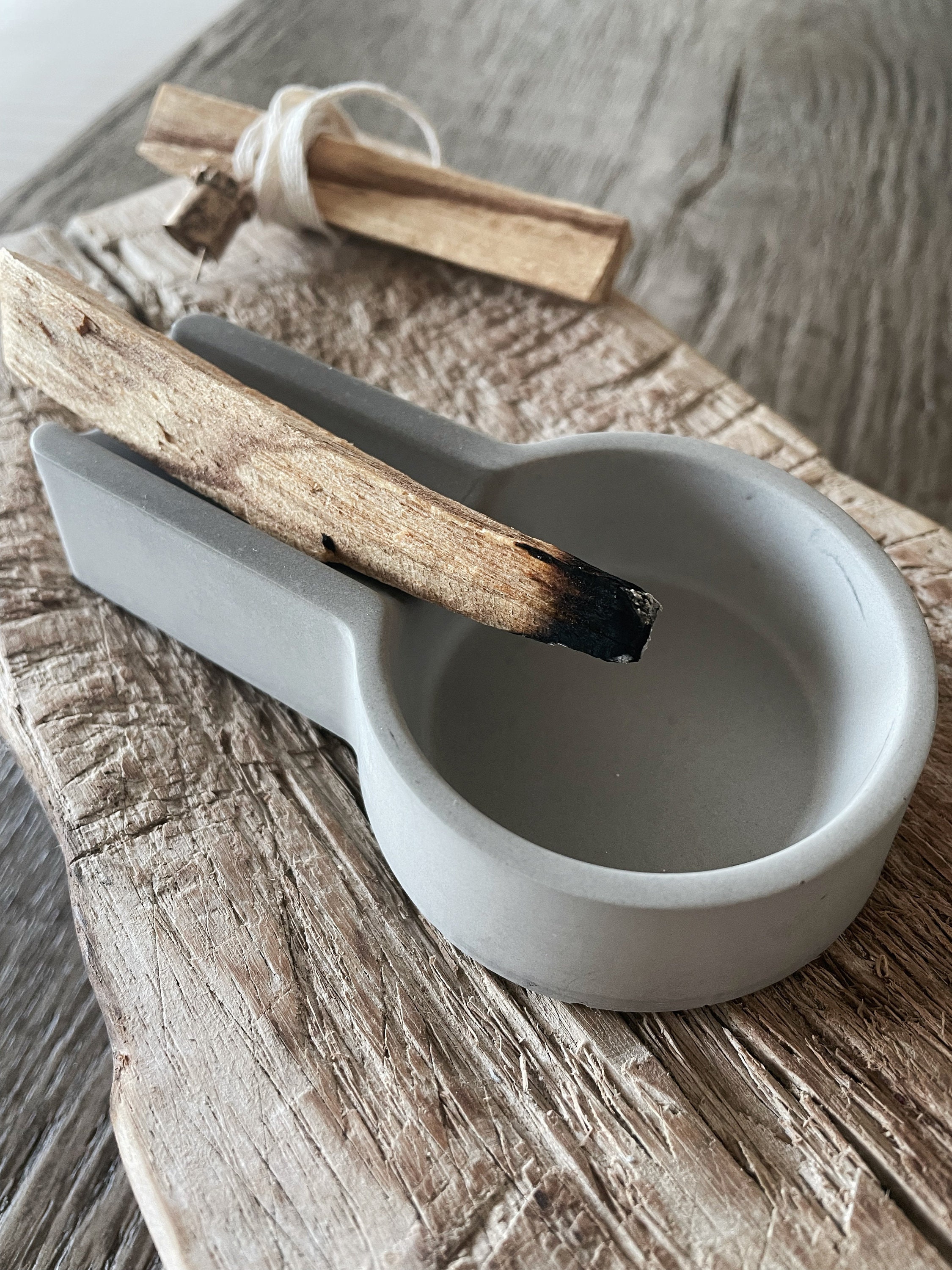 Palo Santo Holder, Cement Dish, Minimalist Home Decor, Concrete Sage ...