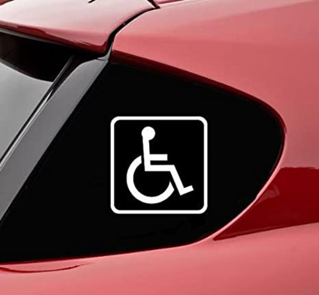 Handicapped Wheelchair Handicap Vinyl Decal Bumper Sticker - Made in ...