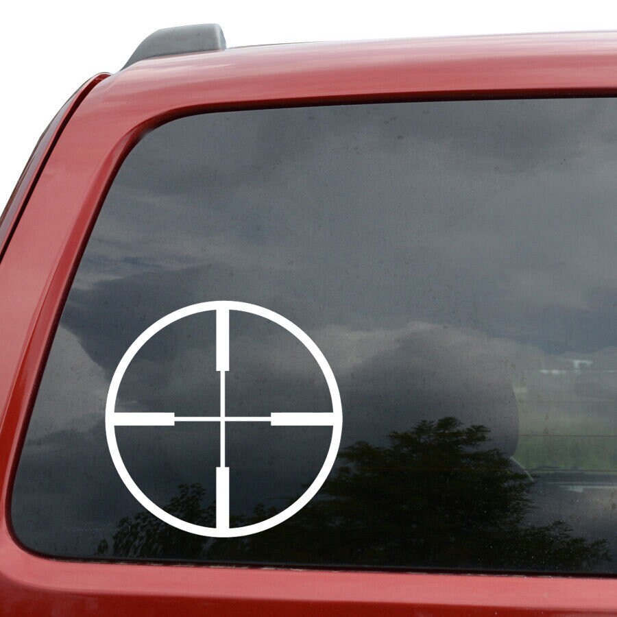 Target Cross Hair Hunting Vinyl Decal Sticker Car Truck Vehicle Bumper ...