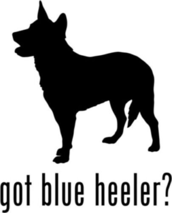Got Blue Heeler Herding Dog Vinyl Decal Sticker Car Truck | Etsy