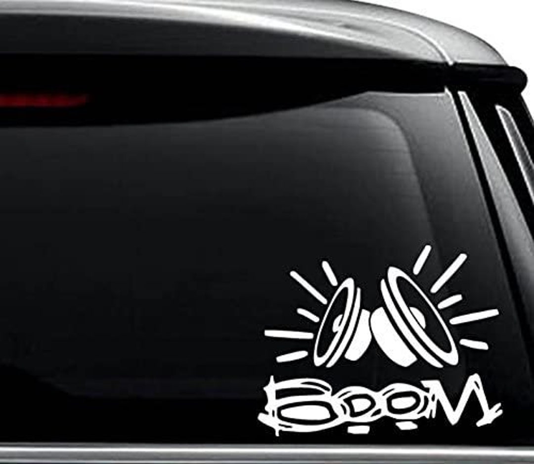 Boom Loud Speakers JDM Japanese Decal Sticker for Use on Laptop, Helmet ...