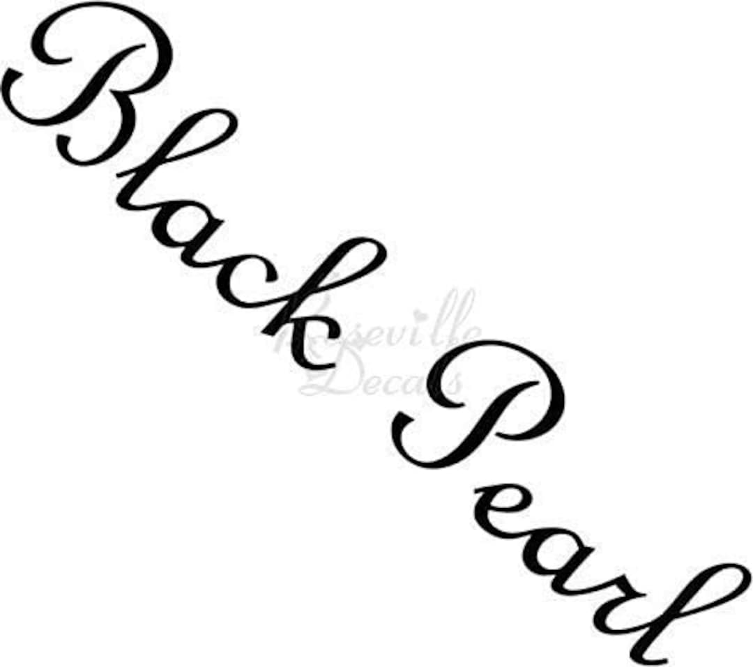 Black Pearl Pirate Ship Vinyl Decal Sticker for Home Office Decor ...