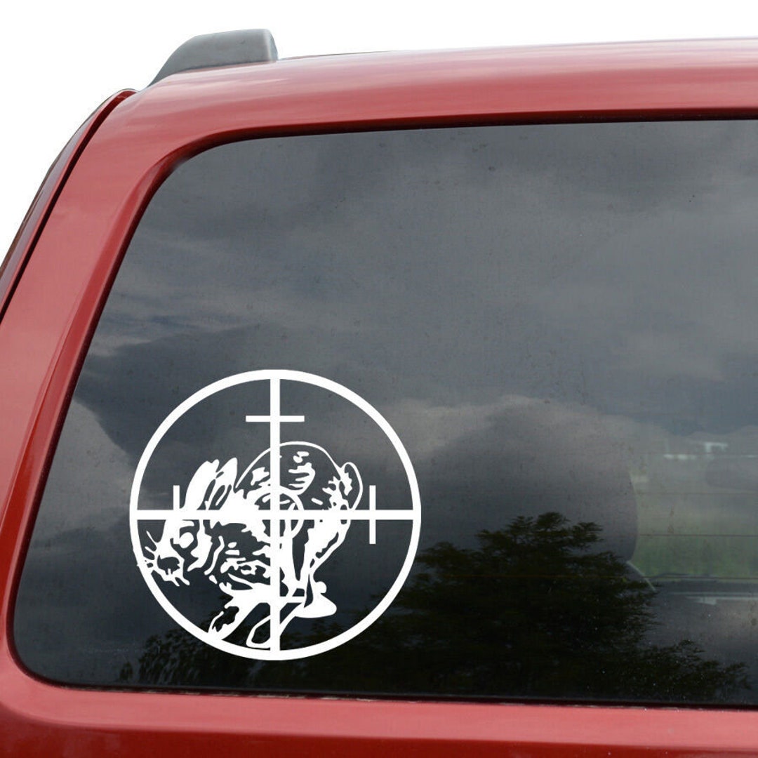 Rabbit Hunting Target Car Truck Window Decor Vinyl Decal Sticker - Etsy
