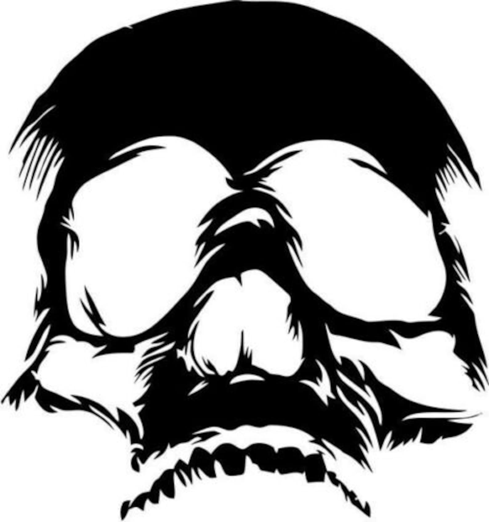 HEAD SKULL Vinyl Decal Sticker - Etsy