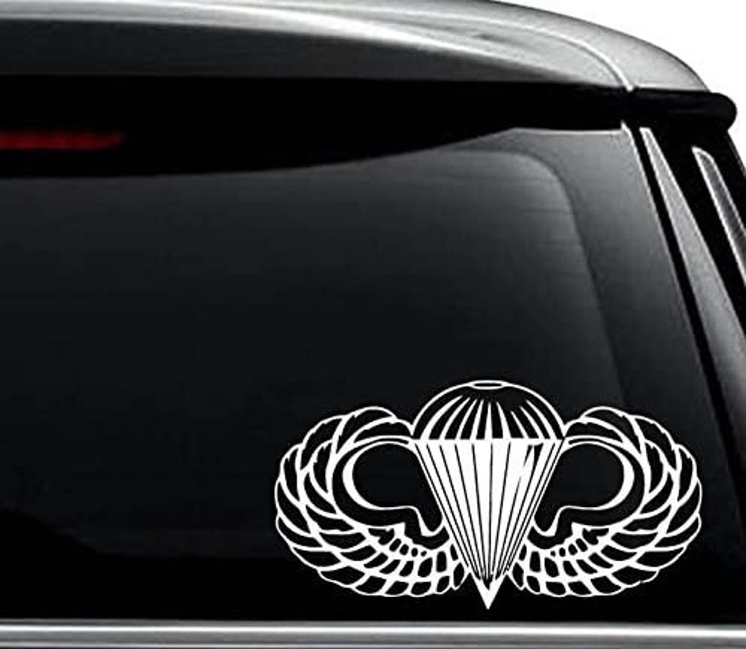 Airborne Paratrooper Decal Sticker for Use on Laptop, Helmet, Car ...