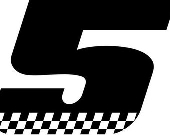 Made in USA Number 7 Seven Die Cut Vinyl Decal Sticker for - Etsy