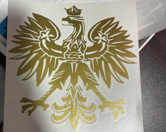 Polish Eagle Emblem Crest Vinyl Decal Sticker Car Truck Vehicle Bumper ...