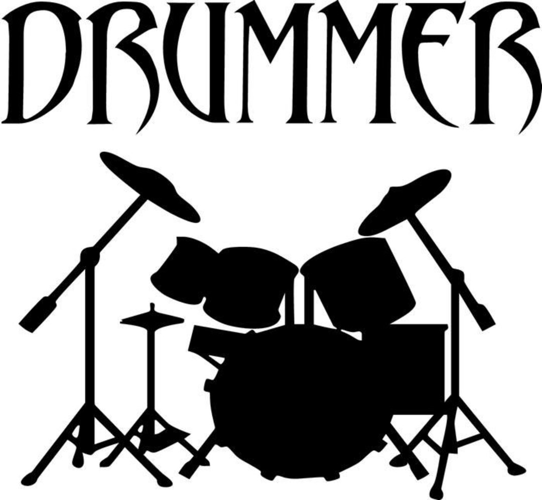 Occupation_drummer - Die Cut Vinyl Decal Sticker for Go Kart Car Truck ...