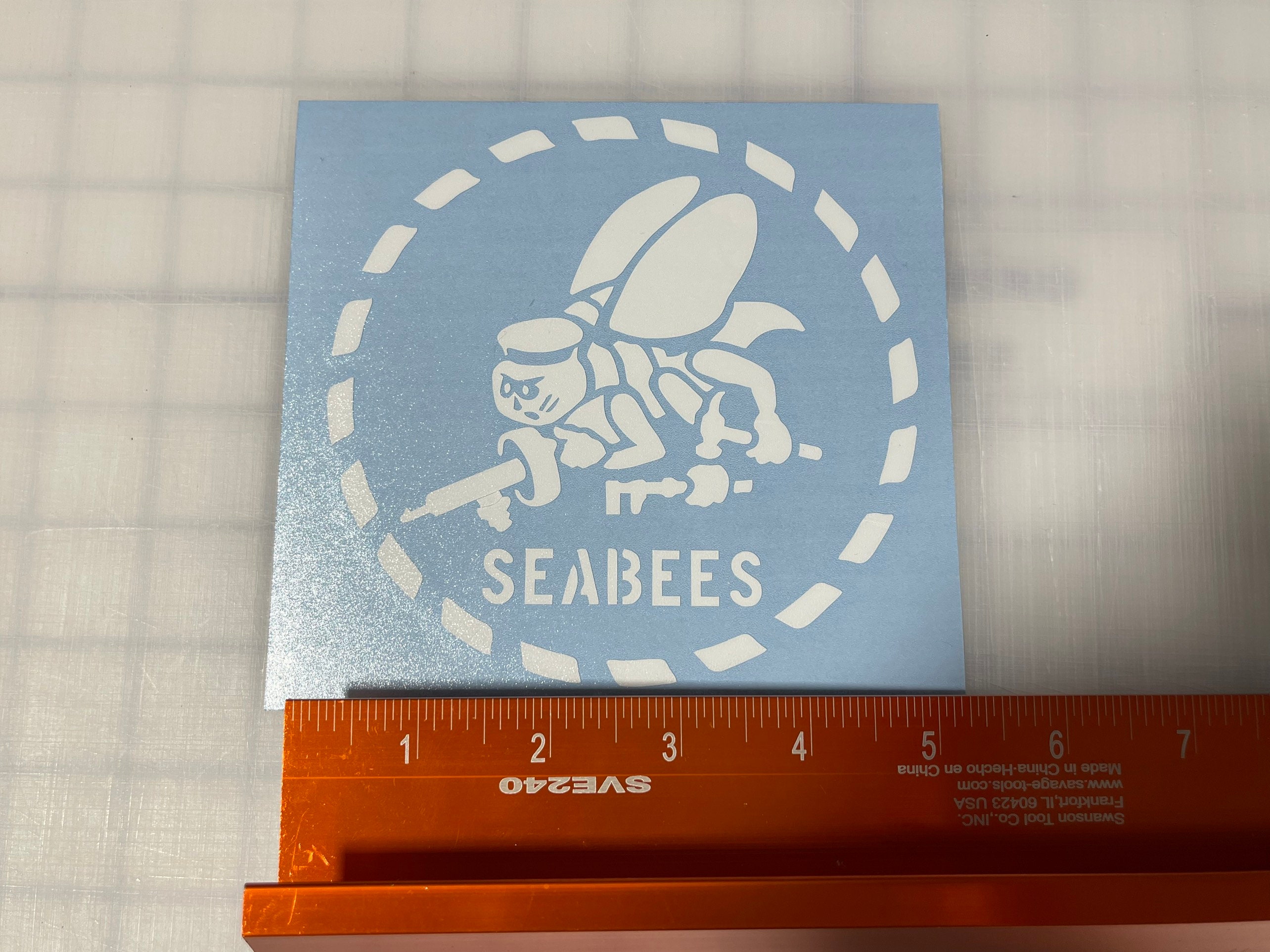 Ship From USA - Military_navy_seabees 1 Decal Sticker for Use on Laptop ...