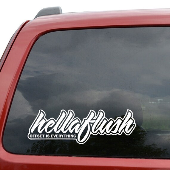 Decalque Hellaflush Sport Hellaflush Car Window Windowshield Sticker