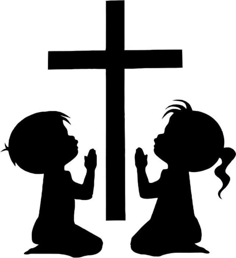 Symbolic_cross_boy_girl - Sticker Graphic - Auto, Wall, Laptop, Cell ...