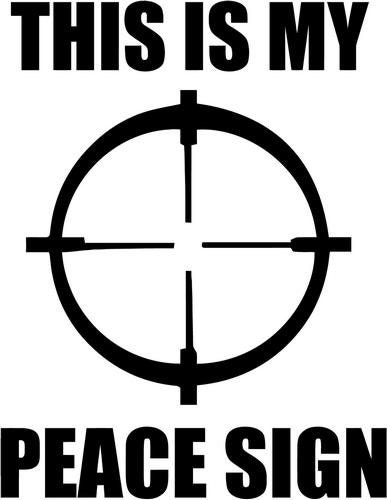 My Peace Sign Decal Sticker Car Truck Motorcycle Window iPad Laptop ...