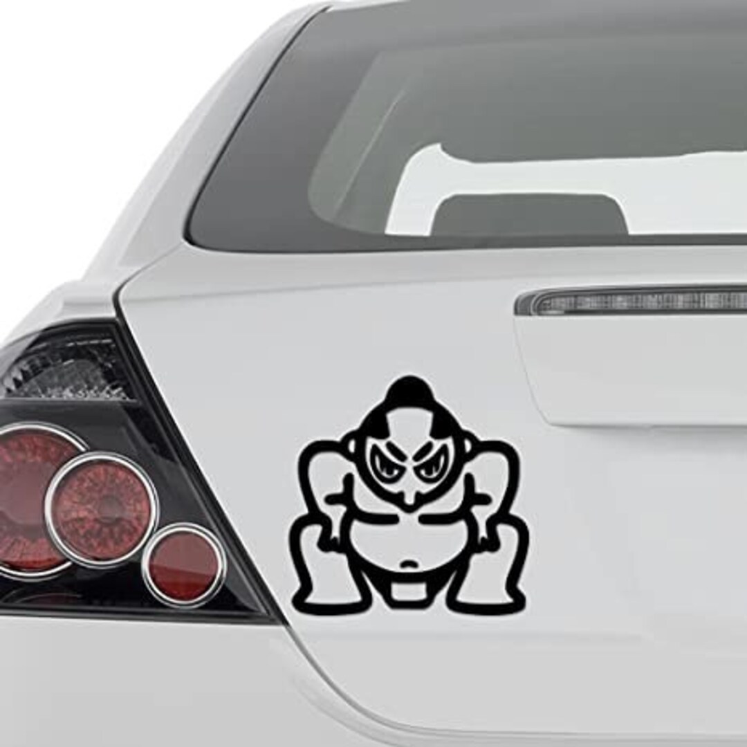 JDM Angry Sumo Wrestler Japanese Vinyl Decal Sticker - Wall Decor ...