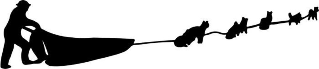 Sports_dog_sledding Die Cut Vinyl Decal Sticker for Go Kart Car Truck ...