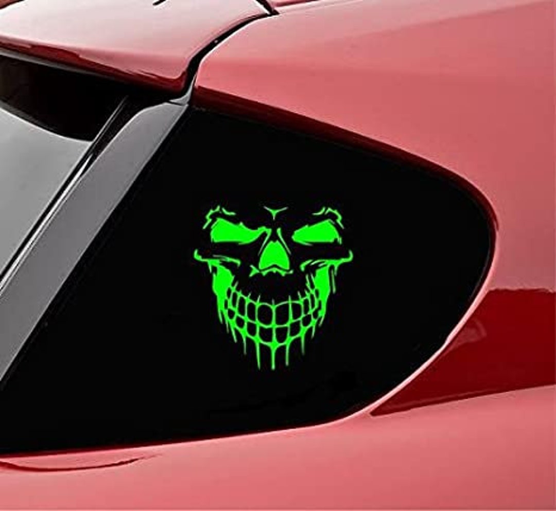 Skull Face Vinyl Decal Sticker - Made in USA - Etsy