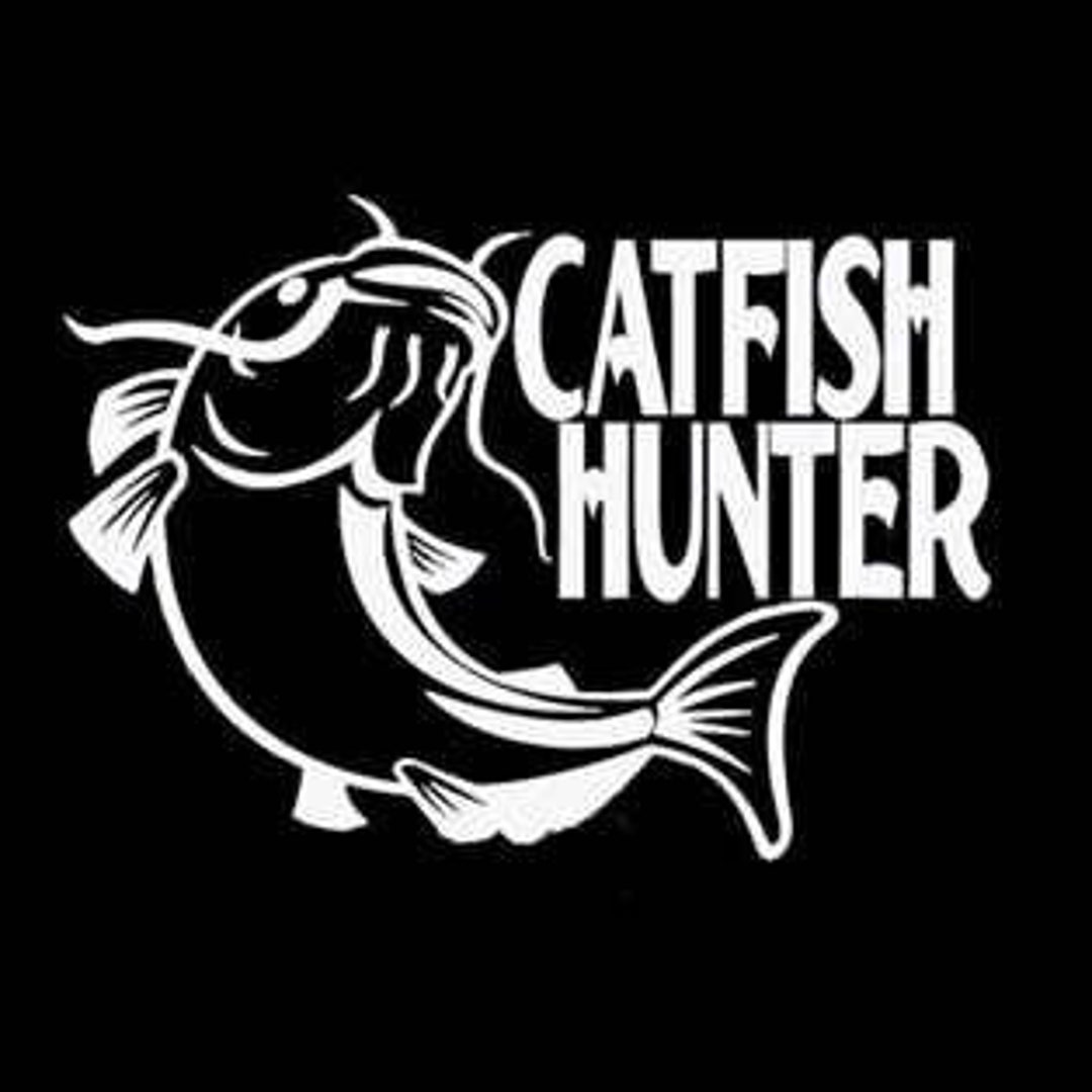 Catfish Hunter Fishing Fish Vinyl Decal Sticker for Home Office Decor ...