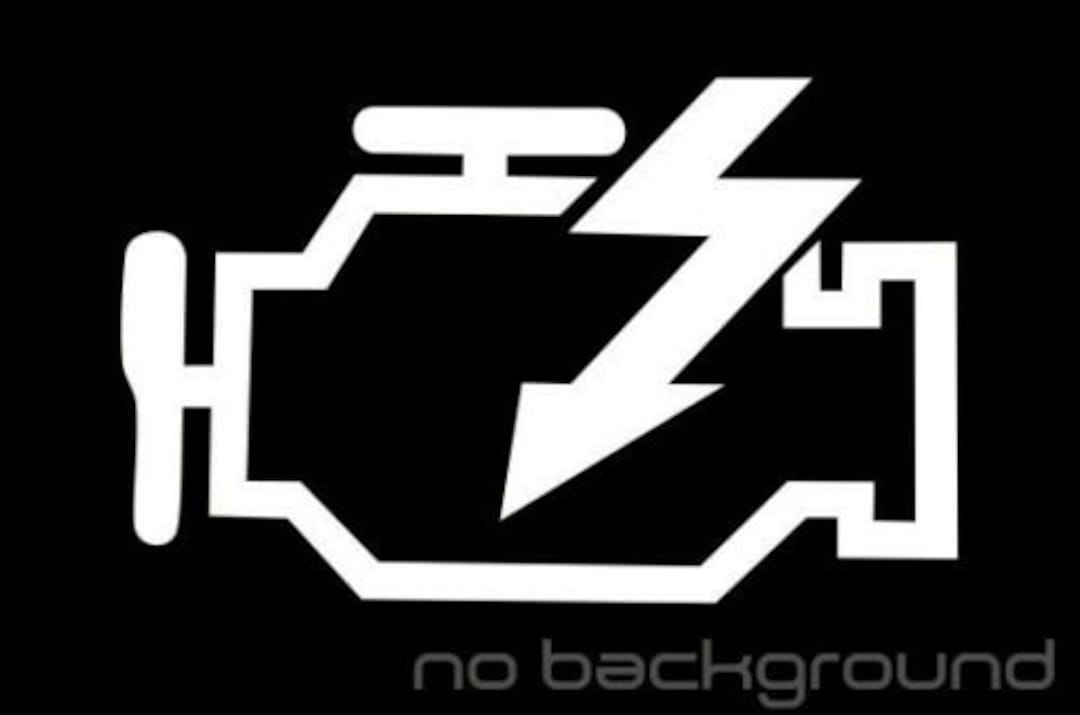 Check Engine Sticker Vinyl Decal - Car Light Fail Window Racing Drift ...