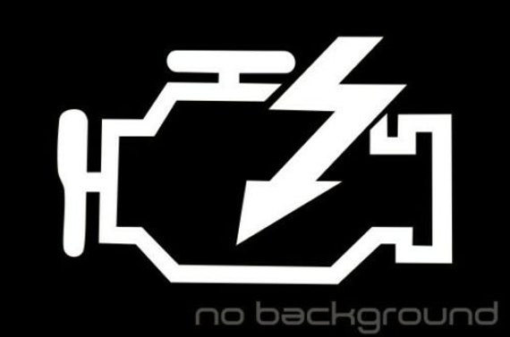 Check Engine Sticker Vinyl Decal Car Light Fail Window | Etsy