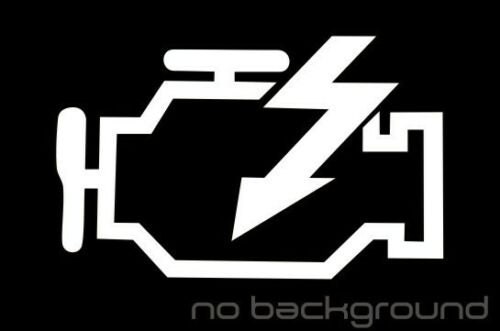 Check Engine Sticker Vinyl Decal - Car Light Fail Window Racing Drift ...