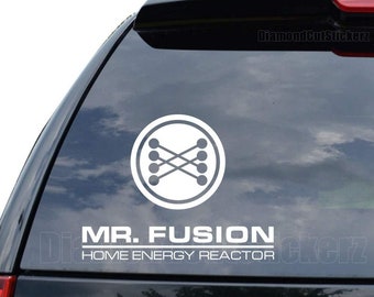 Mr Fusion Back to the Future Die Cut Vinyl Decal Sticker for Car Truck ...