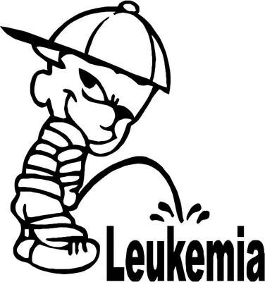 Peeon_leukemia Die Cut Vinyl Decal Sticker for Go Kart Car Truck ...
