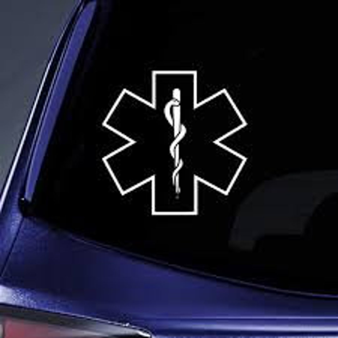 EMT Emergency Vinyl Decal Sticker Car Truck Vehicle Bumper Window Wall ...