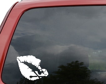 Kiss Window Decal - Etsy