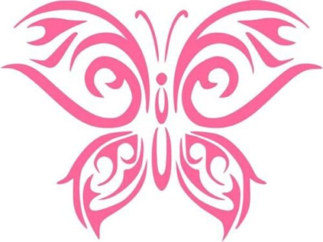 TRIBAL BUTTERFLY Vinyl Decal Sticker - Etsy