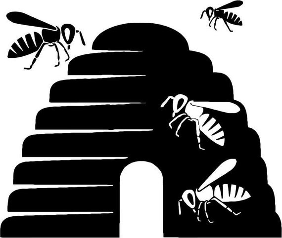 Wildlife_bee_hive Vinyl Decal Sticker Wall Decor - Etsy