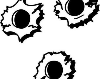 Bullet Holes Decal - Etsy