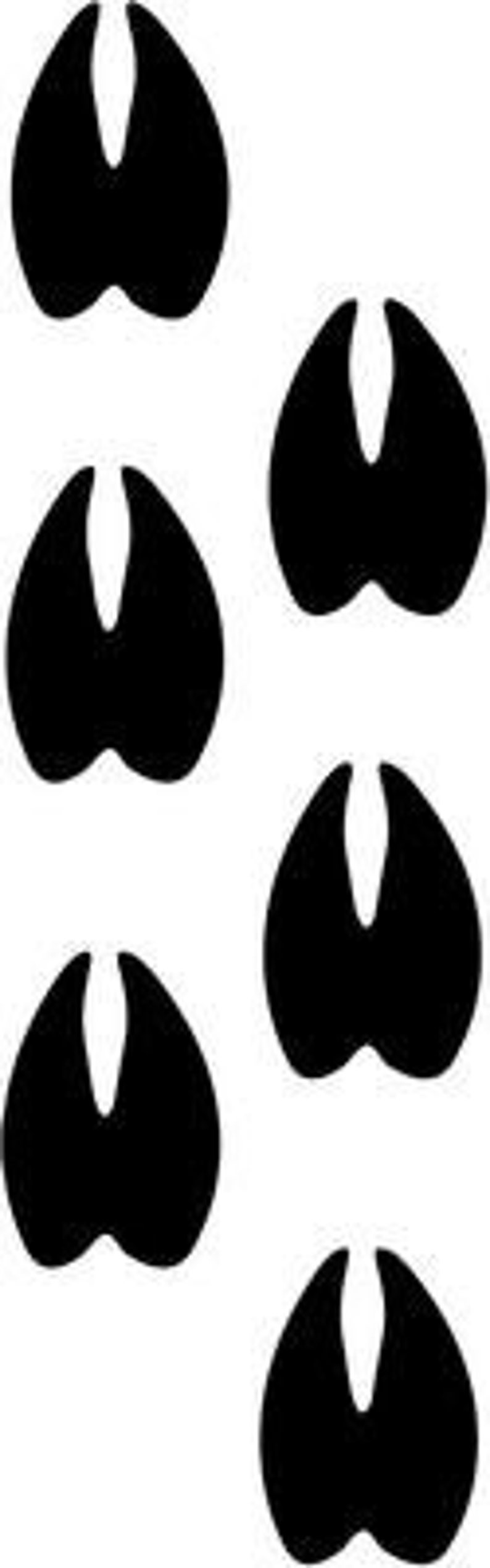 Wildlife_deer_hoof_prints Vinyl Decal Sticker Wall Decor - Etsy