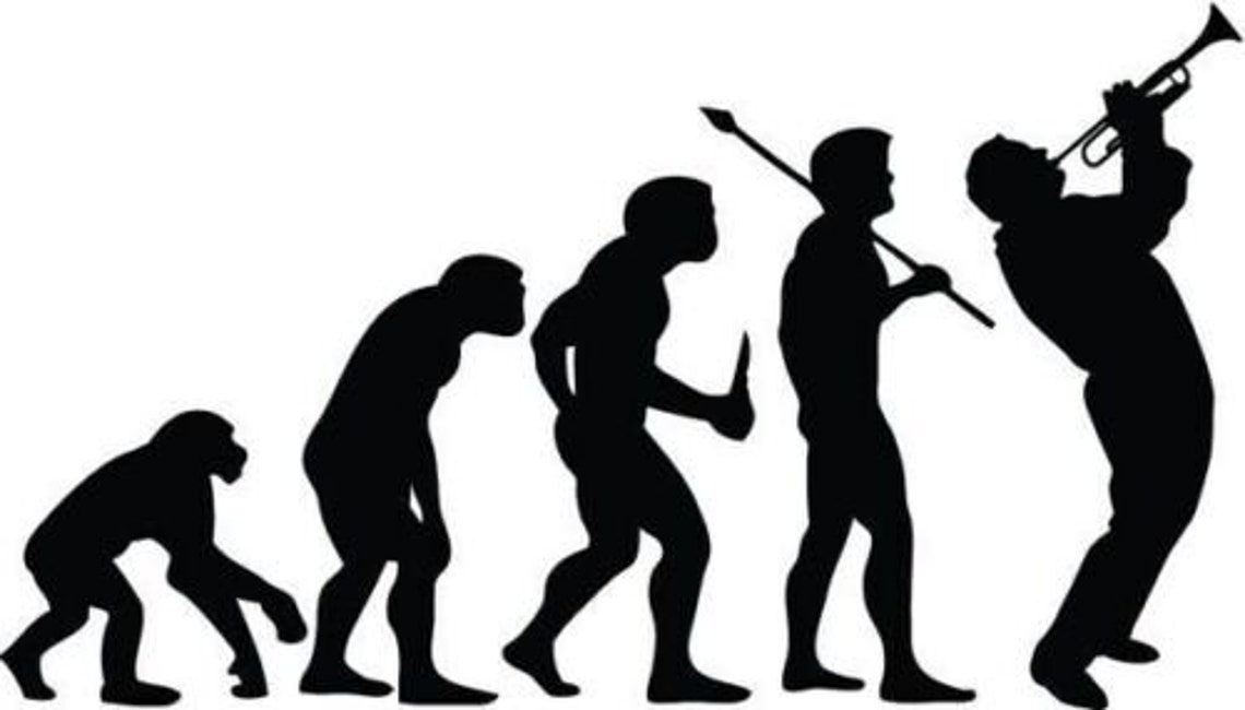 TRUMPET PLAYER EVOLUTION Vinyl Decal Sticker - Etsy