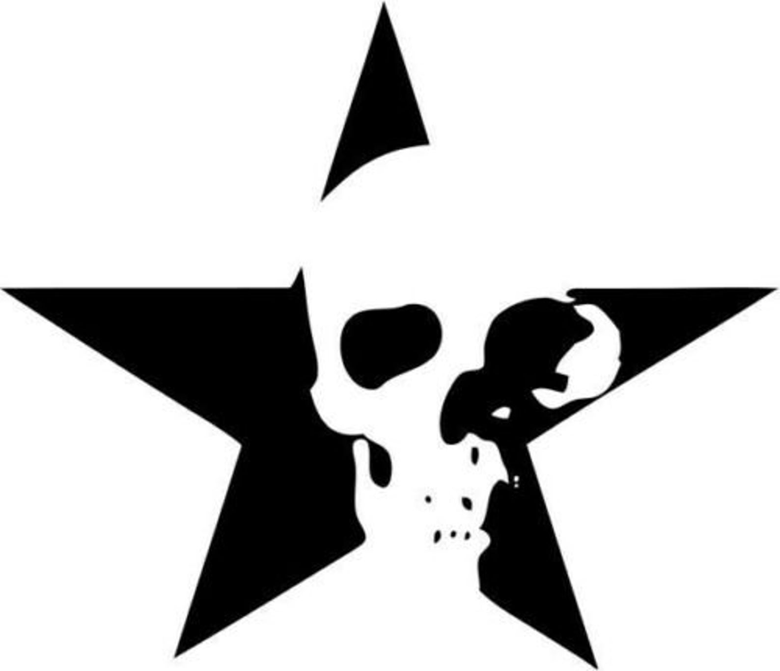 STAR SKULL Vinyl Decal Sticker - Etsy
