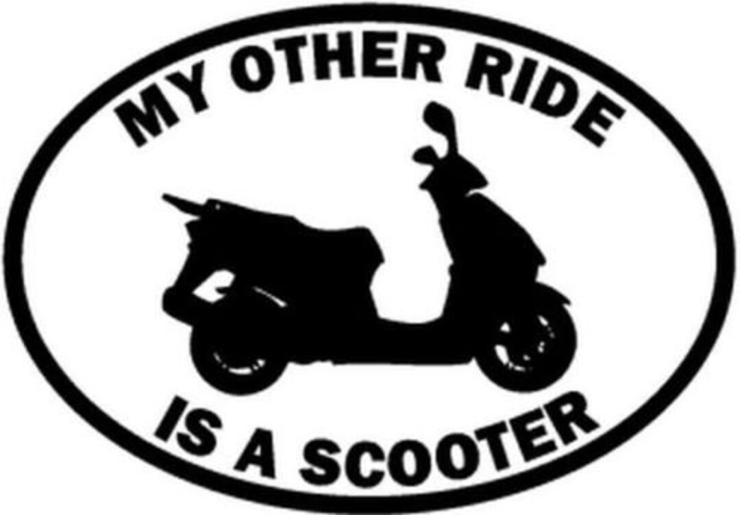 RIDE SCOOTER MOTORCYCLE Vinyl Decal Sticker - Etsy