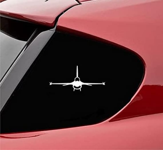 F 16 Fighting Falcon Plane Vinyl Decal Sticker | Etsy